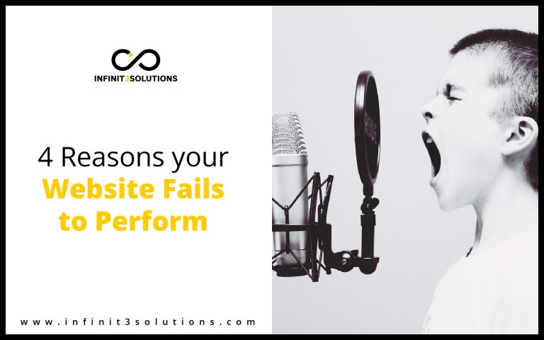 4 Reasons Your Website Fails to Perform - Infinit3 Solutions Marketing ...